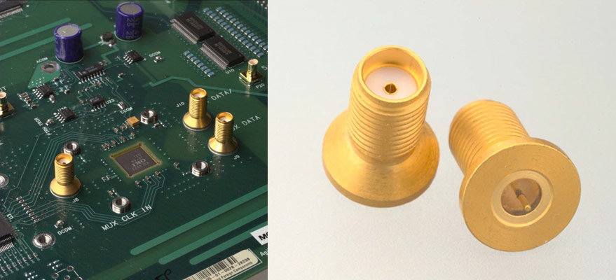 SMT Coaxial Connector, Controlled Expansion Alloys Enable Microwave and ...